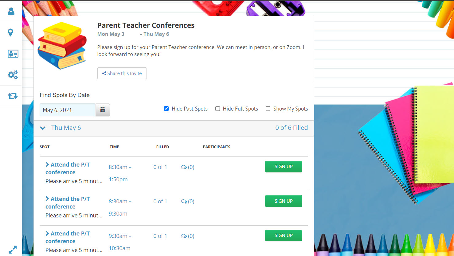 Using SignUp School-Wide – SignUp.com