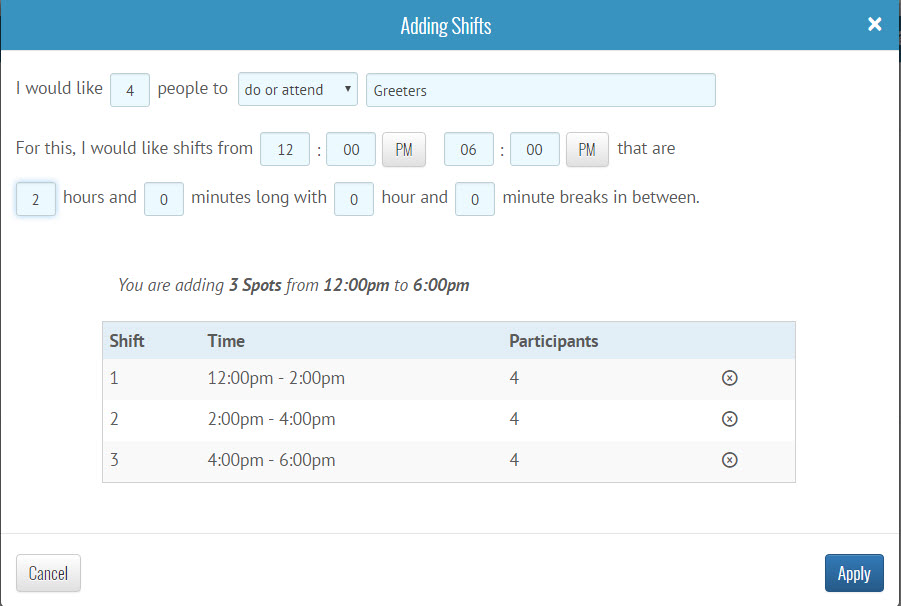 How to Add Spot(s) to your SignUp – SignUp.com