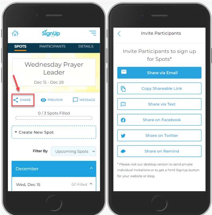 How do I invite people to sign up for my SignUp? – SignUp.com