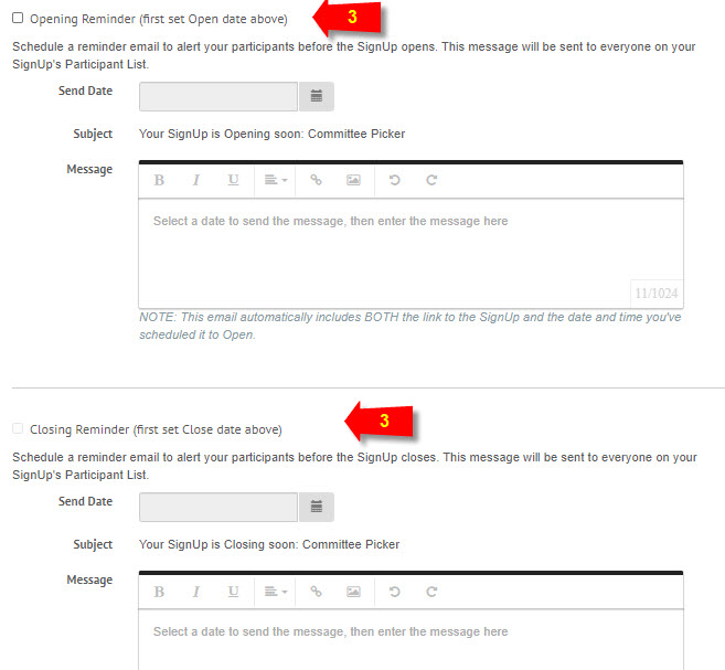 Can I lock my entire SignUp or schedule a date and time for it to open ...