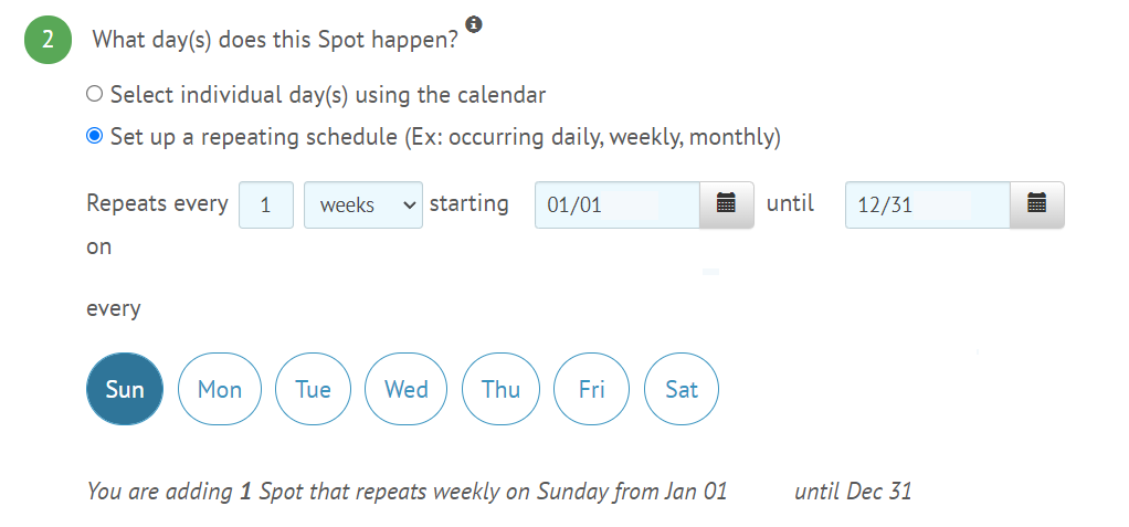 How to Add Spot(s) to your SignUp – SignUp.com
