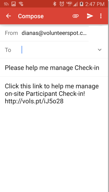 Participant / Volunteer Check-in – SignUp.com